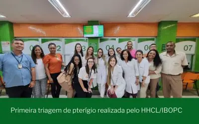 Primeira triagem de pterígio do HHCL/IBOPC - HHCL